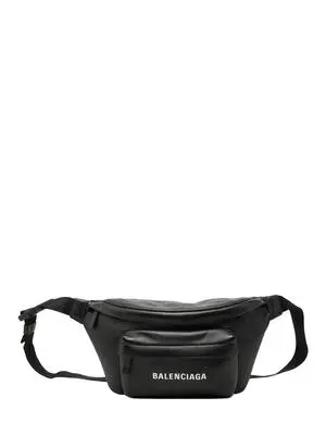 Balenciaga Leather Everyday Xs Belt Bag - Black