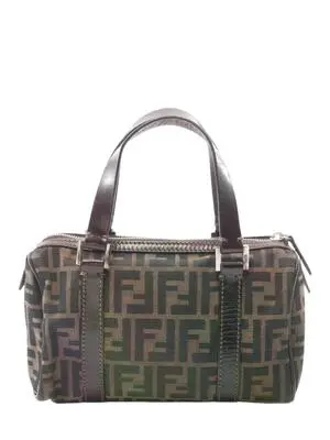 Fendi Zucca Boston Bag - Brown