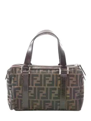 Fendi Zucca Boston Bag - Brown