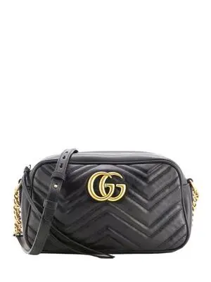 Gucci Matelassé Leather Shoulder Bag - Black