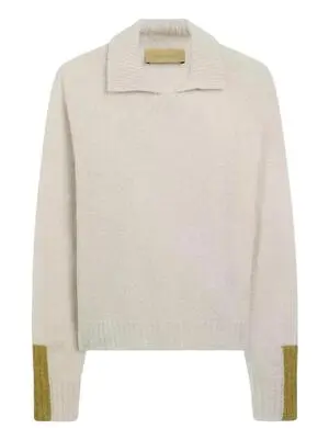 Momoni Colour-block V-neck Sweater - Neutrals
