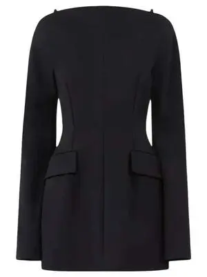 Sportmax Cady Fitted Mini Dress - Black