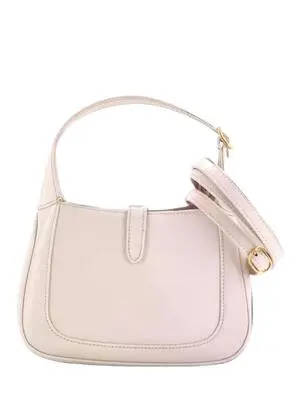 Gucci Jackie 1961 Leather Mini Hobo Bag White