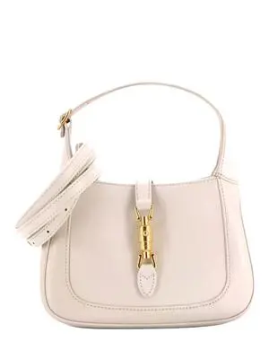 Gucci Gucci Jackie 1961 Leather Mini Hobo Bag White
