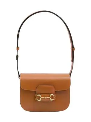 GUCCI Gucci Horsebit 1955 Leather Shoulder Bag