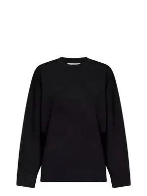 Co Batwing-sleeve Sweatshirt - Black