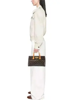 LOUIS VUITTON Monogram Wilshire Pm Handbag - Brown