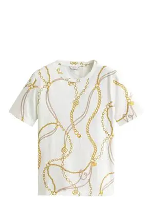 Gant Chain-print T-shirt - White