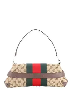 Gucci Horsebit Chain Shoulder Bag - Brown