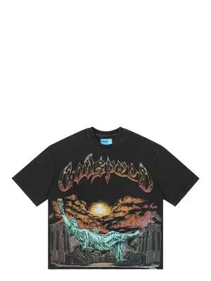GODSPEED Burnt Bridges Graphic-print T-shirt - Black