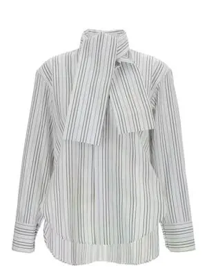 Plan C Striped Shirt - White