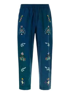 BAZISZT Baziiszt Embroidered Cotton Trousers