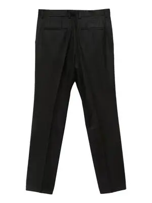 BOSS Virgin Wool Tailored Trousers - Black