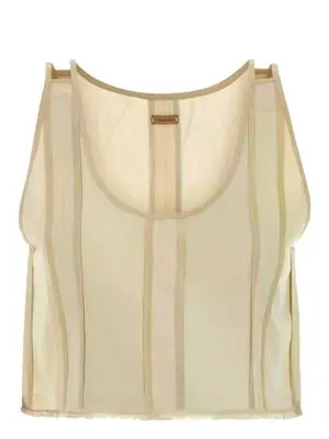 CARAVANA Caravana Avani Frayed-Edge Crop Top