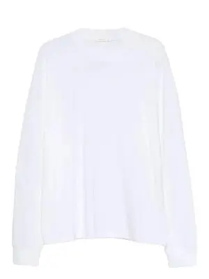 THE ROW Crew-neck Long-sleeve T-shirt - White