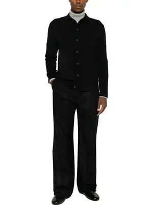DANIELE FIESOLI Button-up Patch-pocket Cardigan - Black