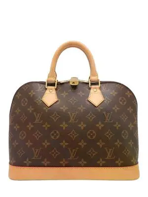 LOUIS VUITTON Monogram Alma Pm Handbag - Brown