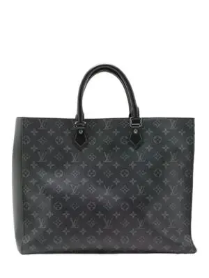 LOUIS VUITTON Monogram Eclipse Grand Sac Tote Bag - Black
