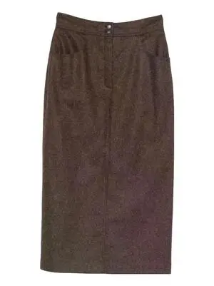 VERSACE Versace 1990s Embroidered Midi Skirt