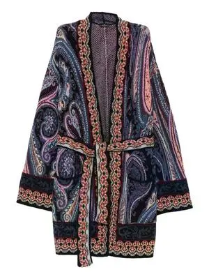 ETRO ETRO Paisley-Print Belted Cardigan