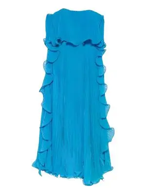 SIMONA CORSELLINI SIMONA CORSELLINI Pleated Ruffled Strapless Midi Dress