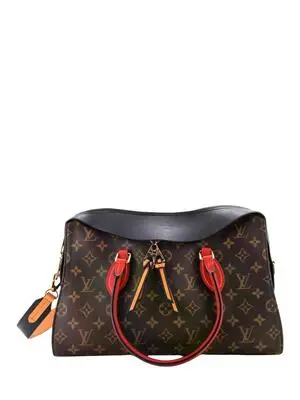 LOUIS VUITTON Louis Vuitton Monogram Canvas Tuileries Satchel Red