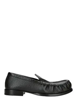 Dries Van Noten Leather Penny Loafers - Black