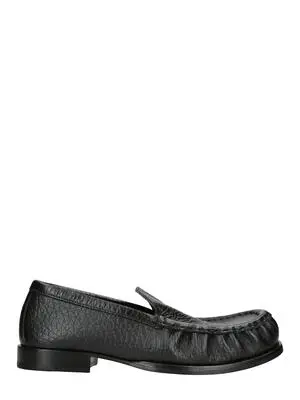 Dries Van Noten Leather Penny Loafers - Black