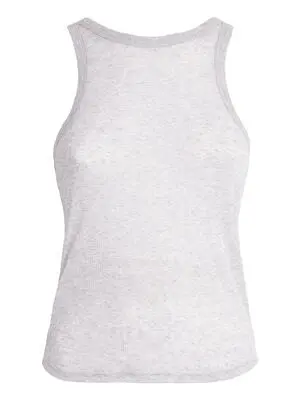 SKIMS Semi-sheer Ribbed Tank Top - Grey