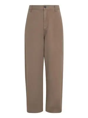 AGOLDE Cotton Relaxed Fit Trousers - Green