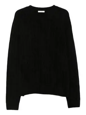 THE ROW Nanni Cable-Knit Crew-Neck Sweater