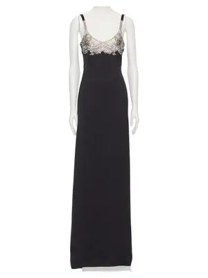 Valentino Garavani Embellished Sleeveless Maxi Dress - Black
