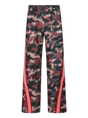 BARROW Logo Printed Straight-leg Pants - Green