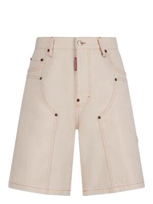 Dsquared2 Denim Cargo Shorts - Beige