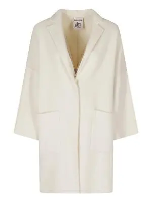SEMICOUTURE Logo Coat - White