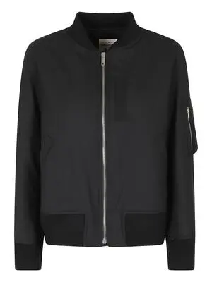 SEMICOUTURE Logo Zip-up Casual Jacket - Black