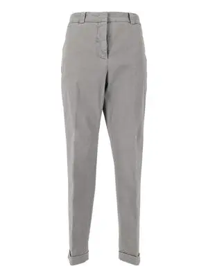 Peserico Tailored Trousers With Belt Loops - Gray