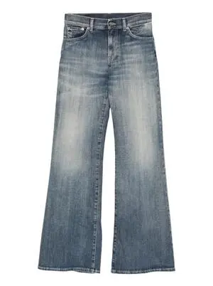 DONDUP Amber Wide-leg Jeans - Blue