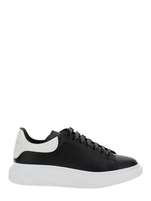 Alexander McQueen Oversize Calf Leather Sneakers - Black