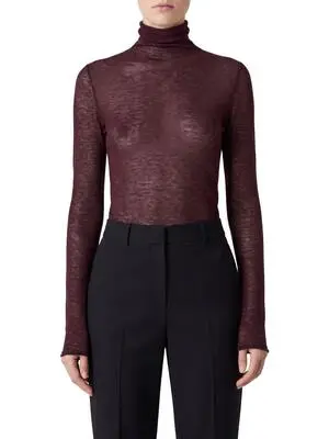 PINKO Pinko Turtleneck Sheer Sweater