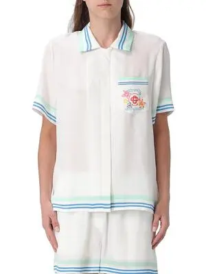 Casablanca Casablanca Silk Bowling Shirt White