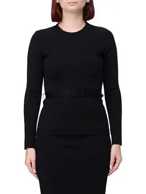 TOM FORD Tom Ford Slim Fit Long-Sleeved Viscose Top With Waist Belt Black