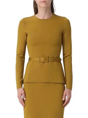TOM FORD Tom Ford Slim Fit Long-Sleeved Viscose Top With Waist Belt Olive