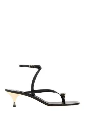 Casadei Embellished Heeled Sandals - Black