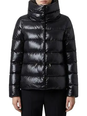 Herno Short Quilted Ultralight Down Jacket - Silver