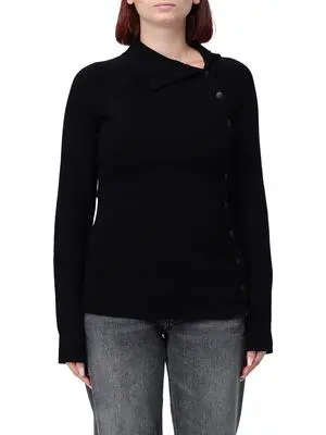 DONDUP Ribbed Knit Button Detailed Sweater - Black