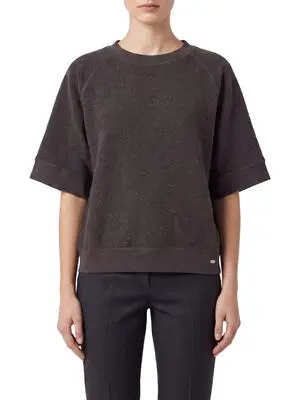 Herno Dropped-shoulder Cotton Crew-neck T-shirt - Dark