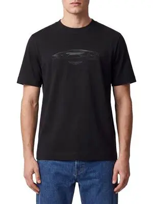 BOSS Graphic Print Cotton T-shirt - Black