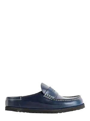 BIRKENSTOCK Open-heel Mules - Navy