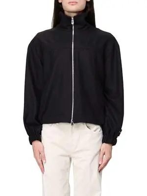 PINKO Pinko Relaxed Fit High Neck Wool Blend Bomber Jacket